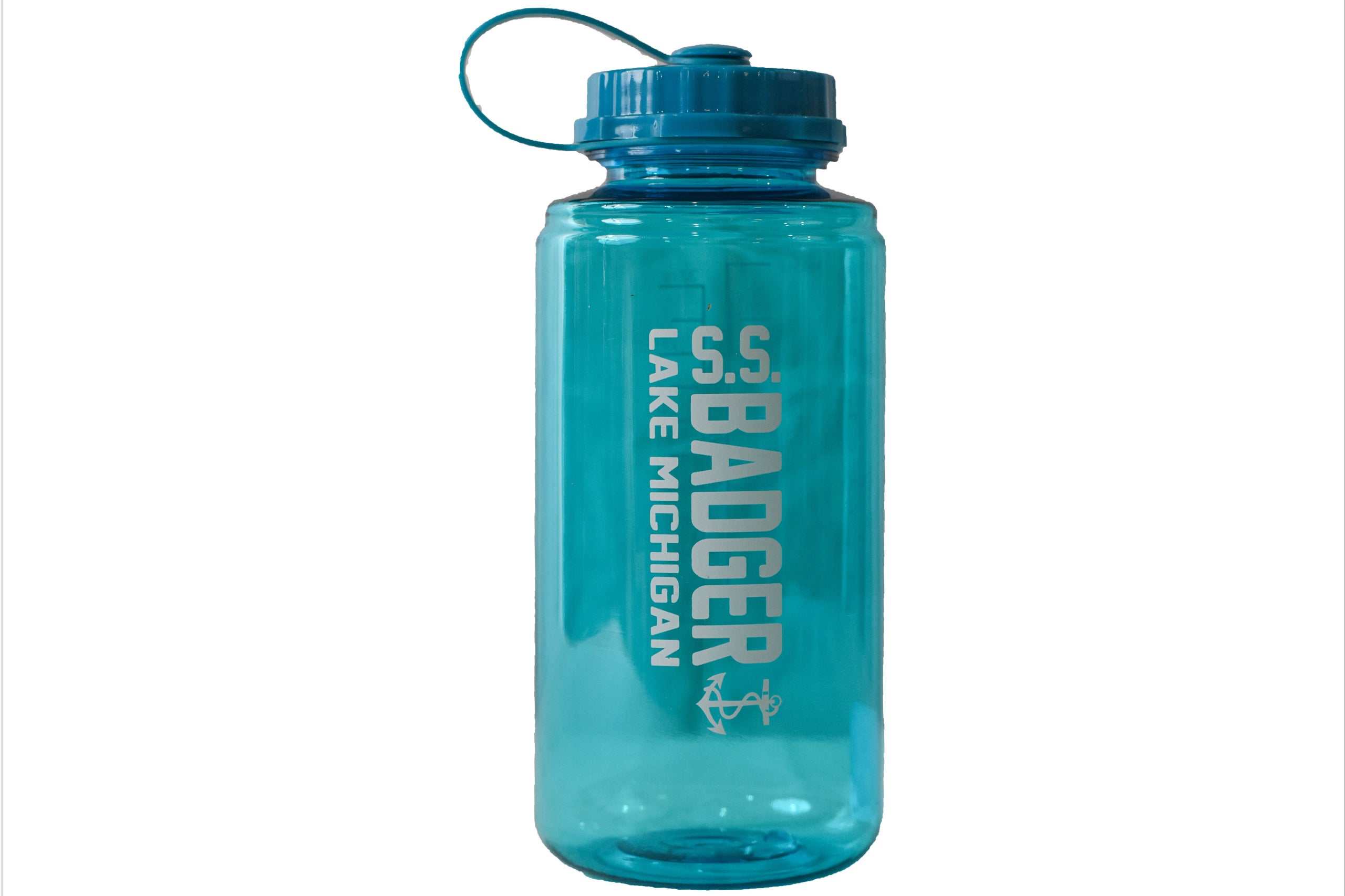BADGER Water Bottle Blue Lake Michigan Carferry Inc badger-water-bottle-blue-lake-michigan-carferry-inc